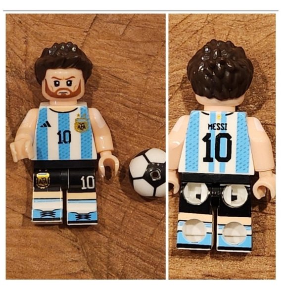 Toys | Lionel Messi Minifigure Argentina World Cup Fits Wlego Inter ...